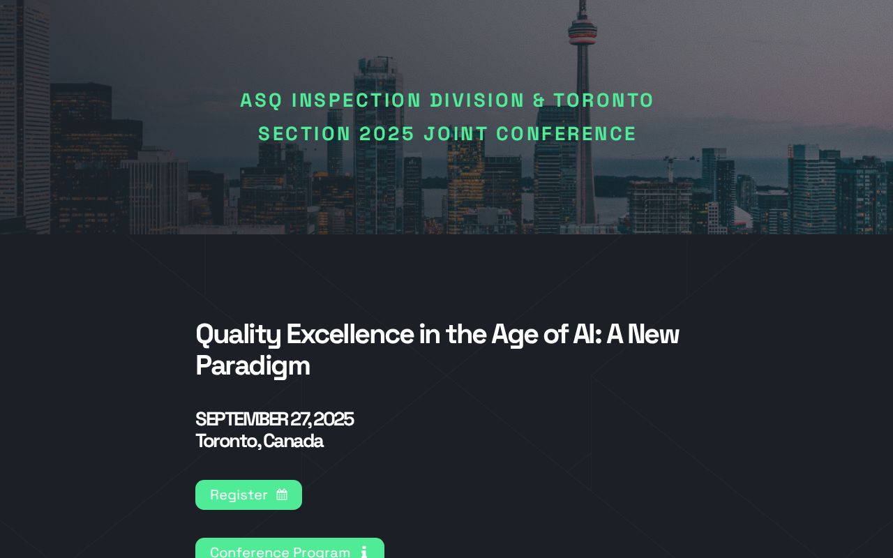 ASQ Inspection Division Conference 2025